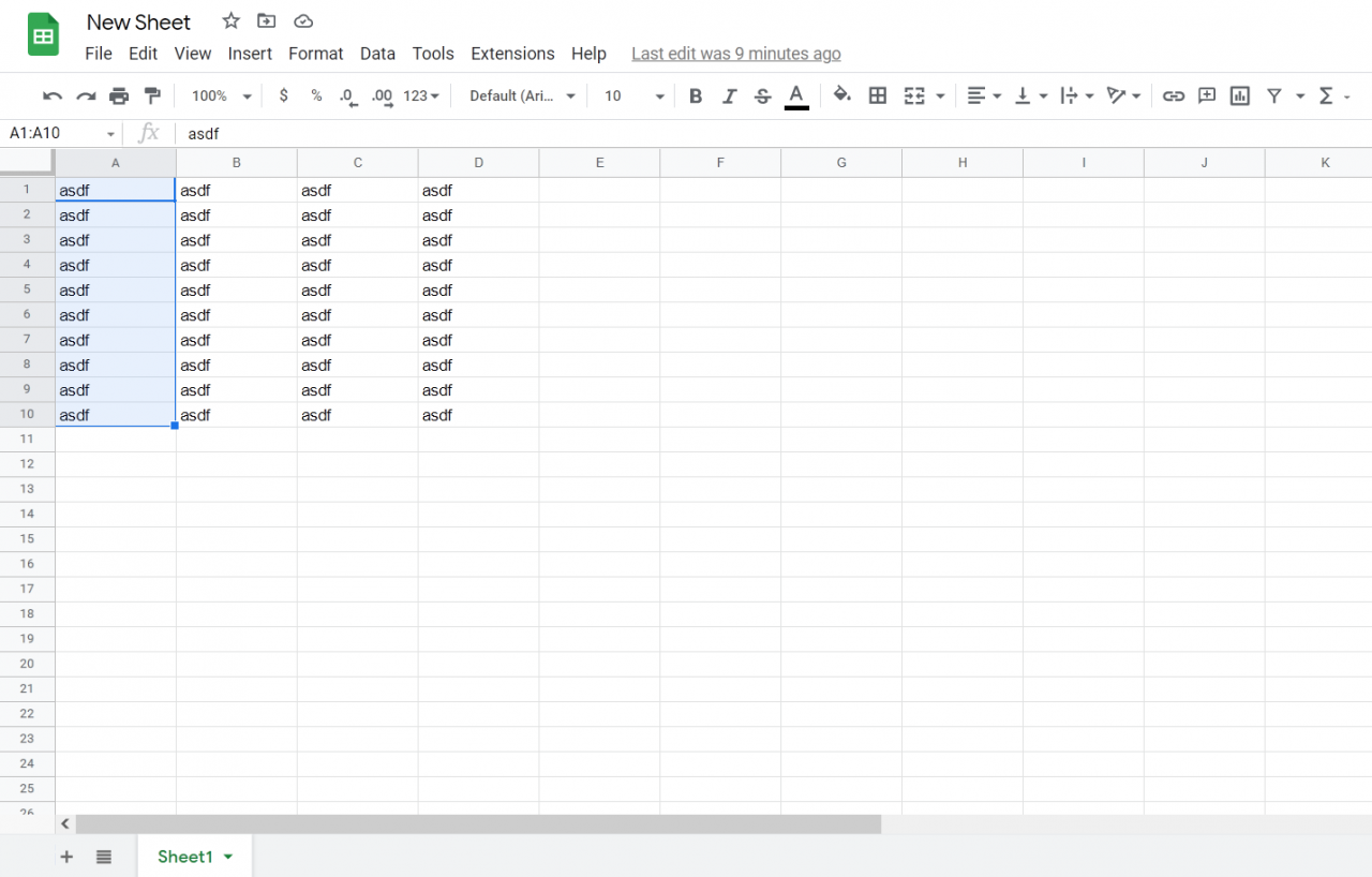 How to set the print area in Google Sheets | Splaitor