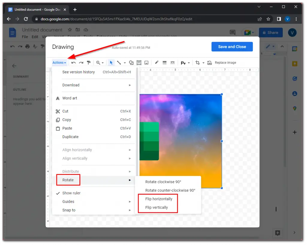 How To Insert And Rotate Images In Google Docs Splaitor