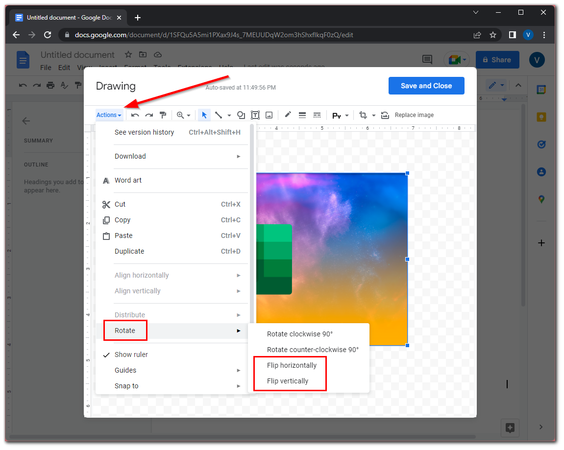 How to insert and rotate images in Google Docs | Splaitor