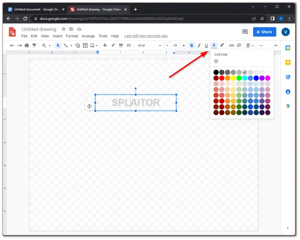How to add a watermark to Google Docs | Splaitor