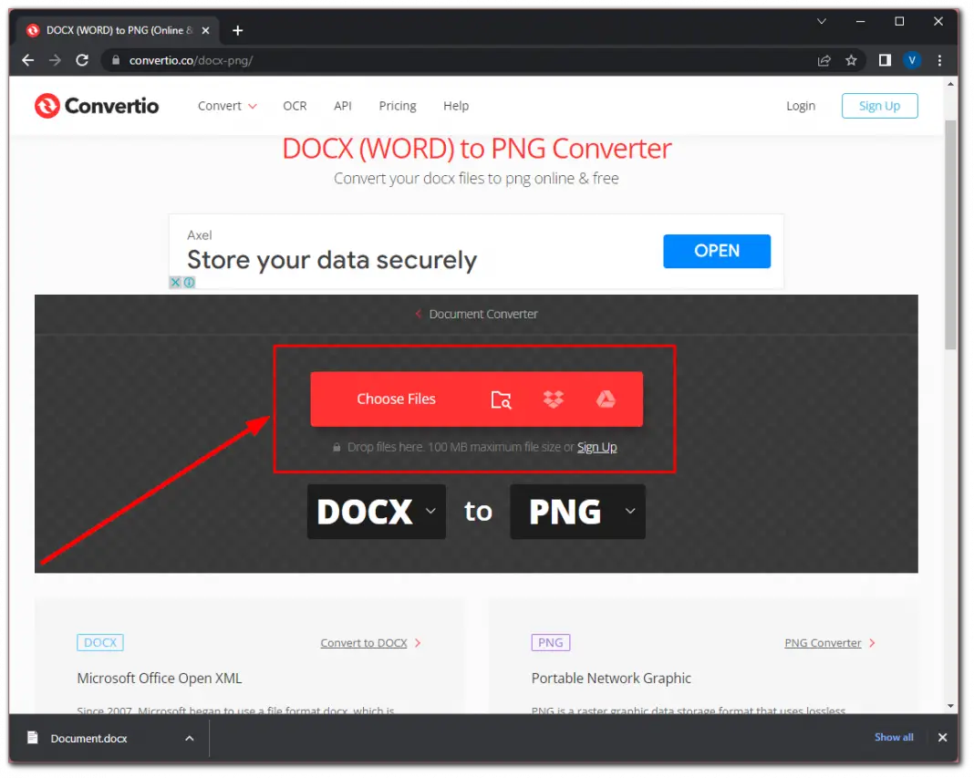 How to convert a Word document into PNG or GIF | Splaitor