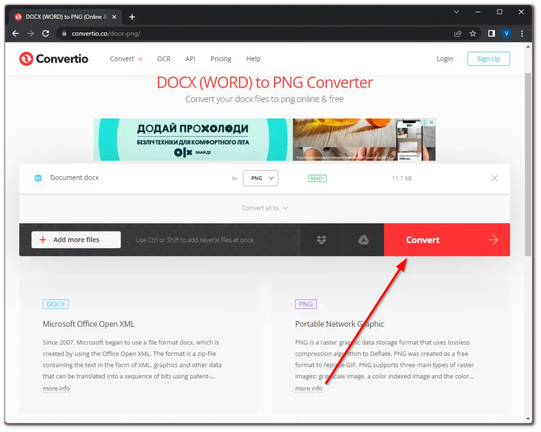 How to convert a Word document into PNG or GIF | Splaitor