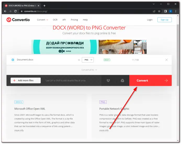 How to convert a Word document into PNG or GIF | Splaitor