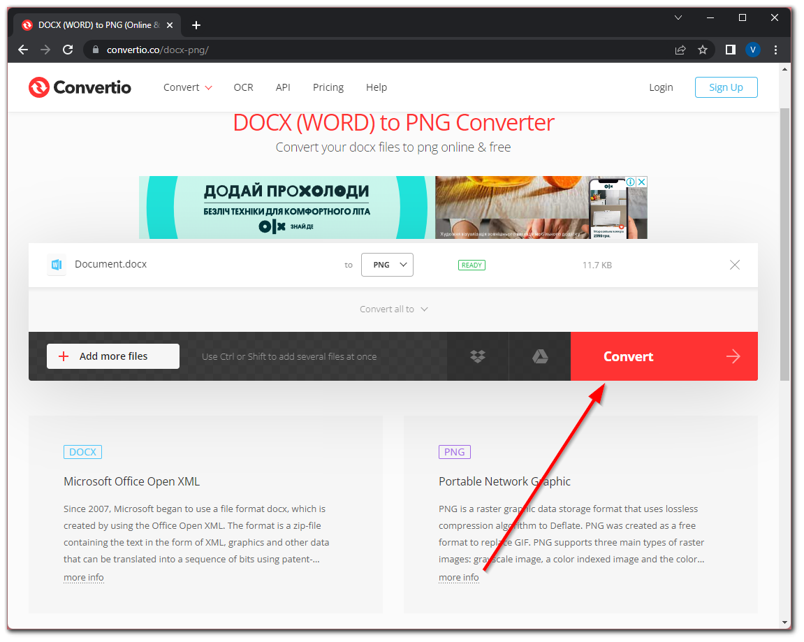 How to convert a Word document into PNG or GIF | Splaitor
