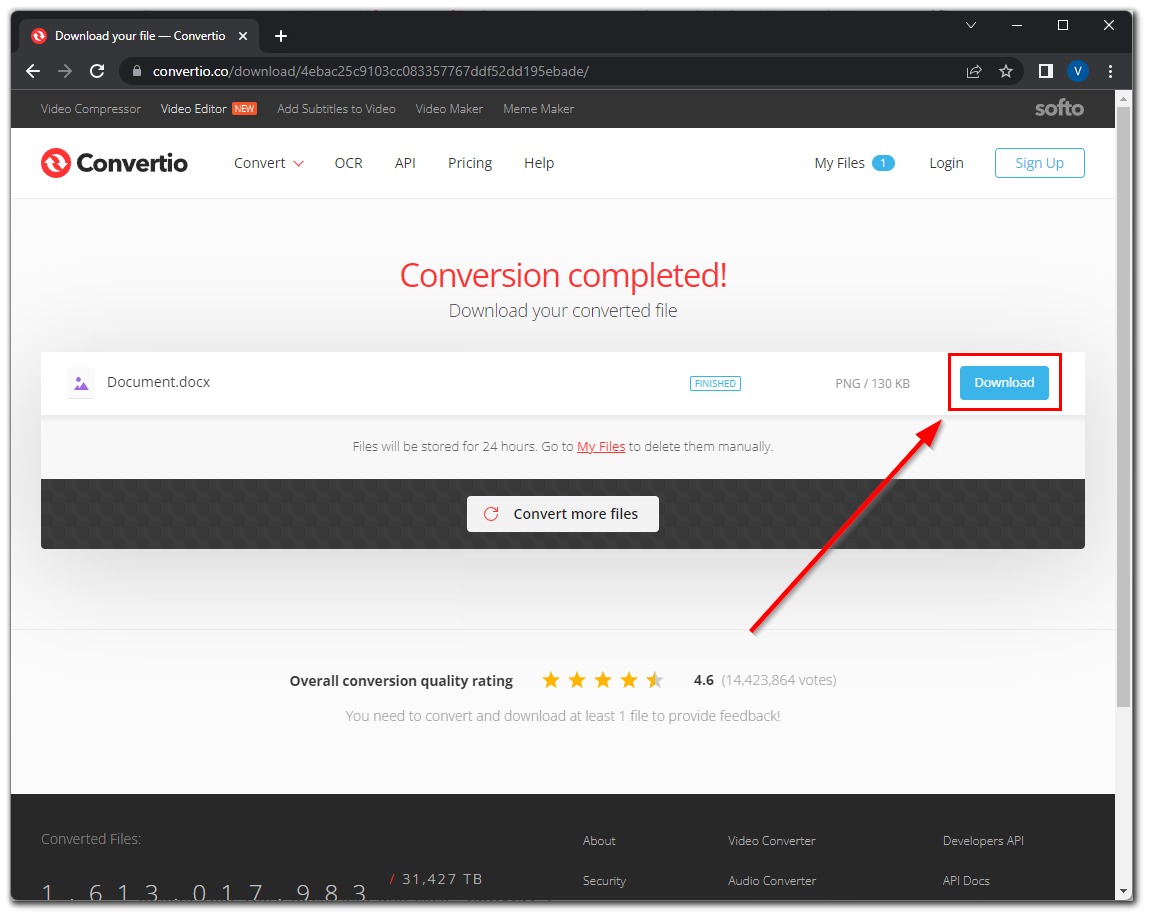 How to convert a Word document into PNG or GIF | Splaitor