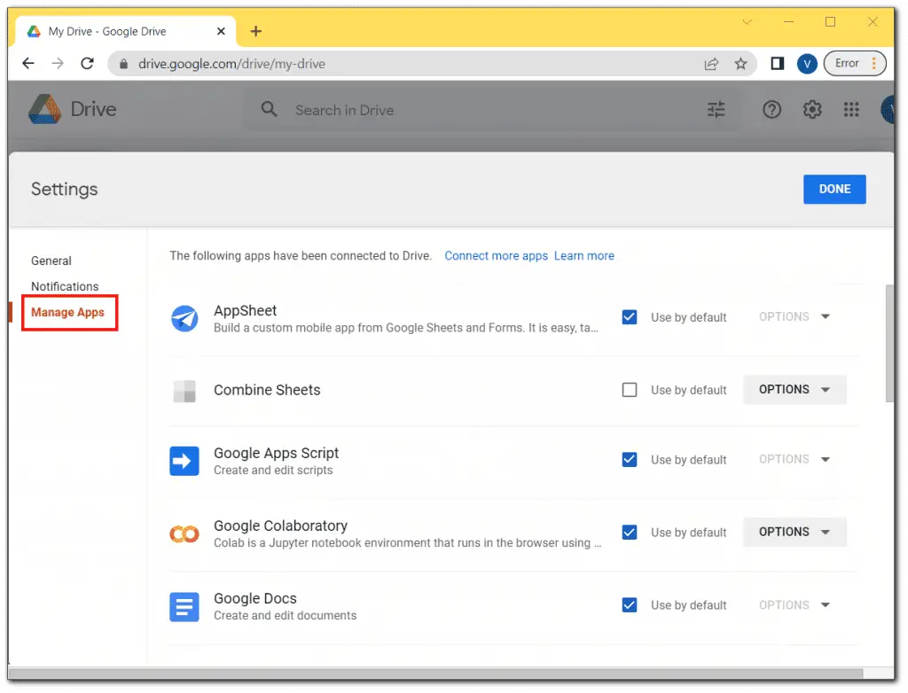 How to manage apps connected to Google Drive | Splaitor