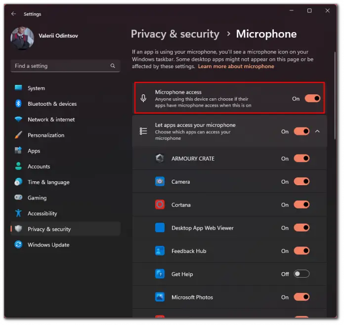 How to turn off a speech-to-text in Windows 11 | Splaitor