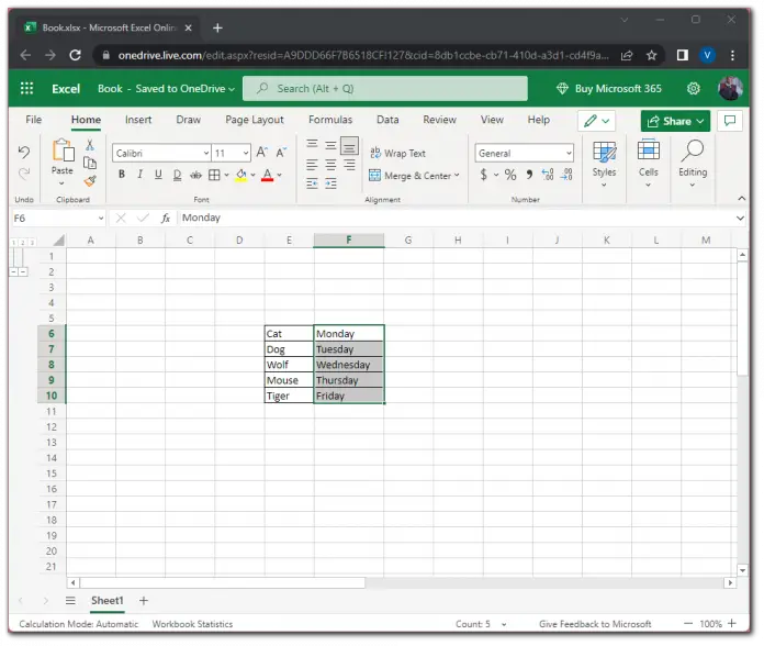Using the Fill Handle in Microsoft Excel | Splaitor