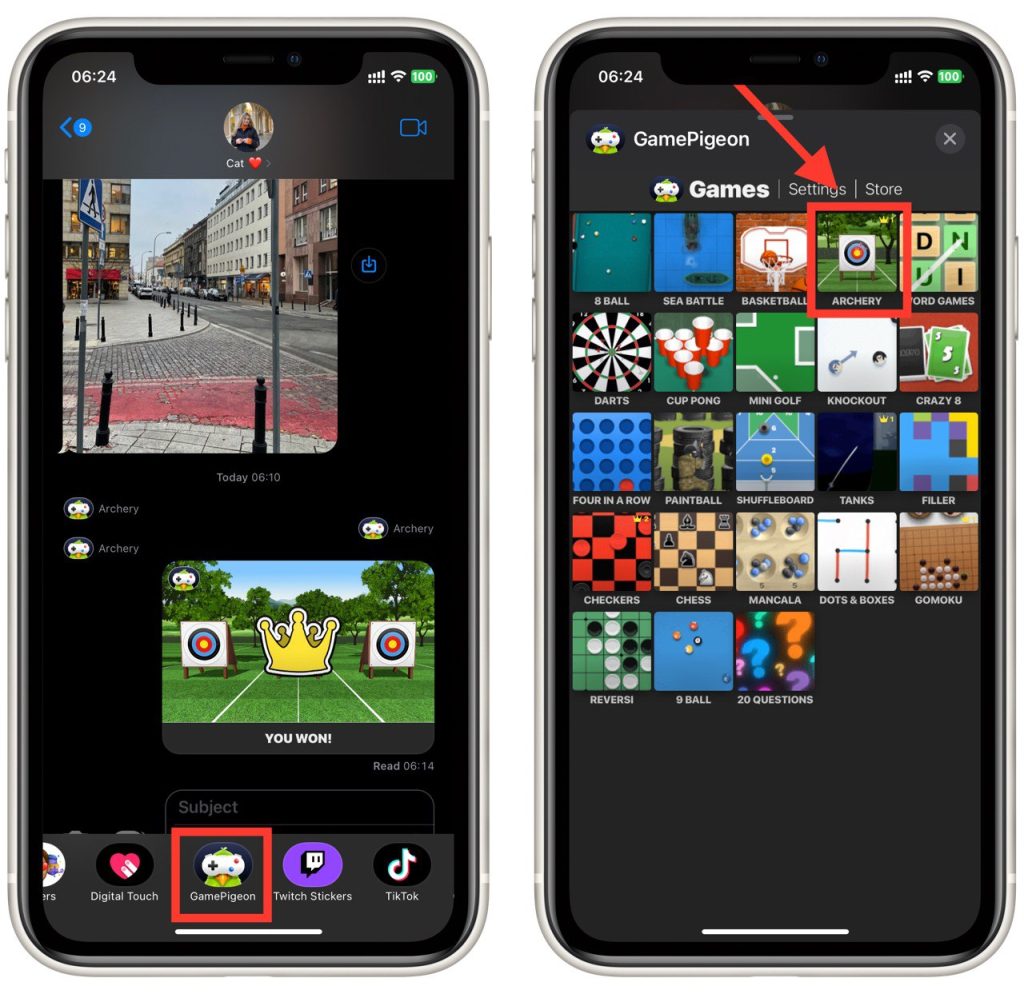 How to play Archery in iMessage | Splaitor