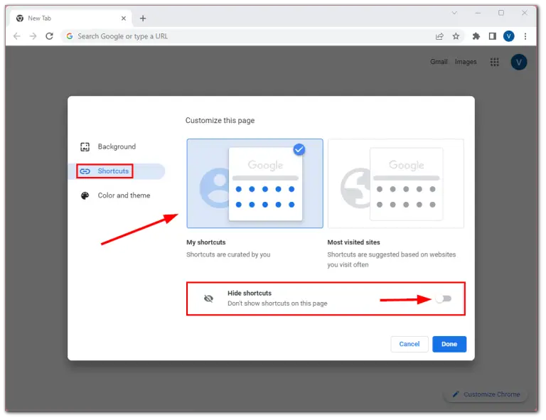 How to add shortcuts to the Google Chrome home screen | Splaitor