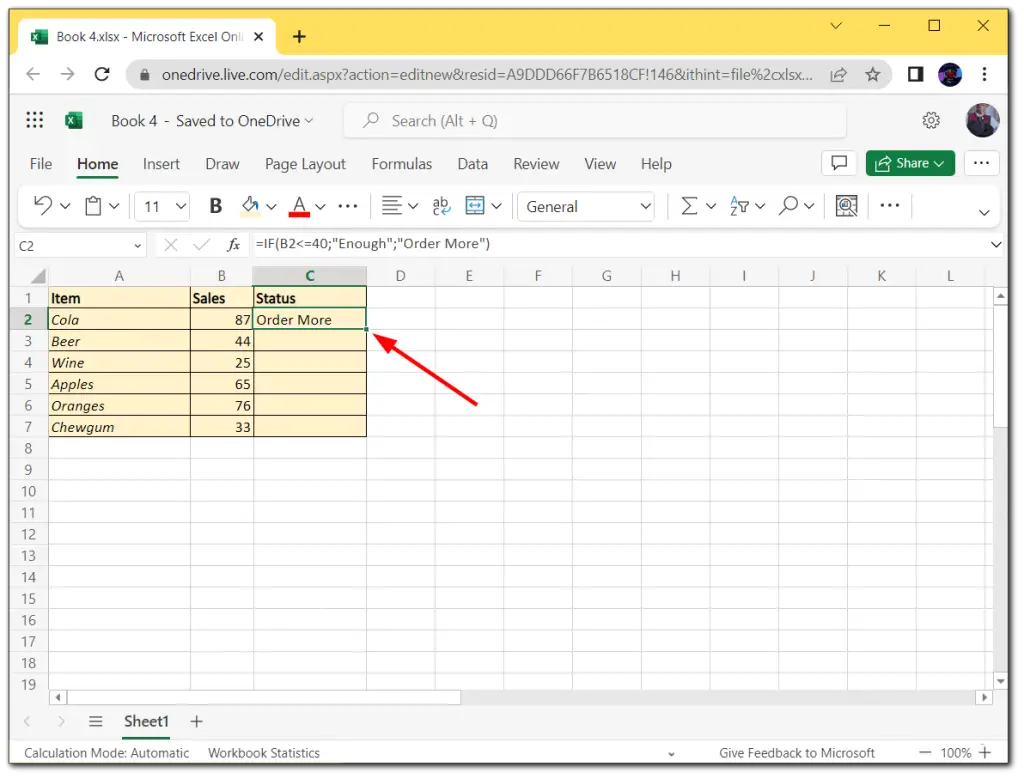 How to use less than or equal operator in Excel | Splaitor