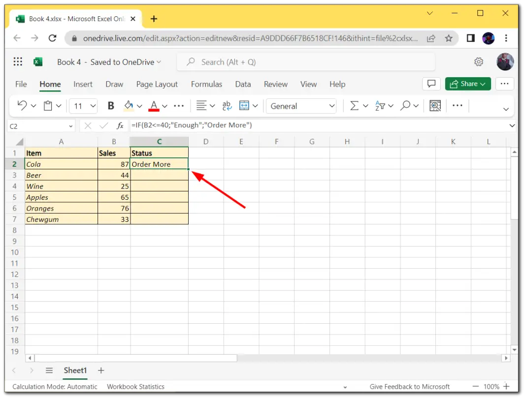 How to use less than or equal operator in Excel | Splaitor